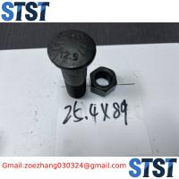 China Mining Grade Fastening Bulldozer Undercarriage Parts Heavy Impact Endurance M25.4x89 Excavator Track Bolts for sale
