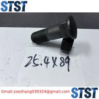 China Mining Grade Fastening Bulldozer Undercarriage Parts Heavy Impact Endurance M25.4x89 Excavator Track Bolts for sale