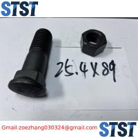 China Mining Grade Fastening Bulldozer Undercarriage Parts Heavy Impact Endurance M25.4x89 Excavator Track Bolts for sale
