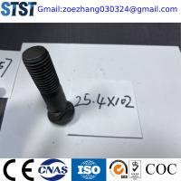 China M25.4x102mm Excavator Track Bolts Optimized Preload Retention & Vibration Load Reliability for sale