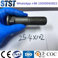 China M25.4x102mm Track Shoe Bolt And Nut Undercarriage Bolts And Nuts Hot Forging for sale