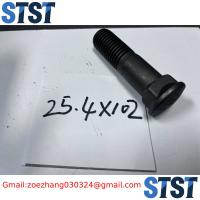 China M25.4x102mm Track Shoe Bolt And Nut Undercarriage Bolts And Nuts Hot Forging for sale