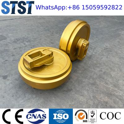 China PC200 Excavator Front Idler High Strength Steel Construction And Precision Forged Wheel Body for sale
