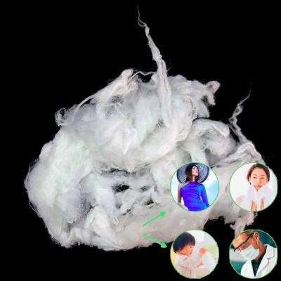 China Psf Silicone Polyester Staple Fiber Virgin 38mm Flame Retardant for sale