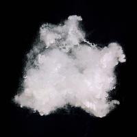 China White Color Non Siliconised Hollow Fibre With Permanent Flame Retardant Effect for sale