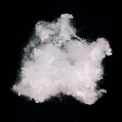 China White Color Non Siliconised Hollow Fibre With Permanent Flame Retardant Effect for sale
