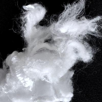 China Non Woven White Color Bicomponent Polyester Fiber Side By Side 2D×38mm for sale