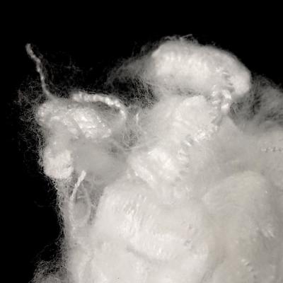 China High Tenacity Polypropylene Fiber , 3D×76mm Flame Retardant PP Fiber for sale