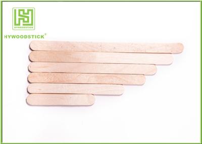 China Sterile Round Ice Cream Wooden Sticks 114 * 10 * 2mm Food Grade for sale