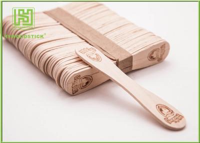 China Bulk Custom Printed Wooden Spoons , Ice Cream Taster Spoons With Different Size for sale