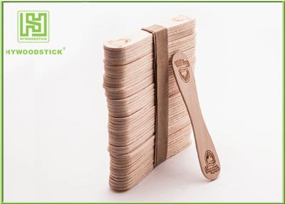 China Small Wooden Tasting Spoons , Thin Crafts Using Popsicle Sticks FSC Certificated for sale