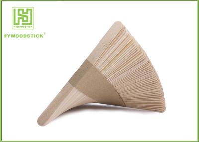 China Waxed Beveled Edge Ice Cream Wooden Sticks Machine Use 50pcs / Bundle for sale