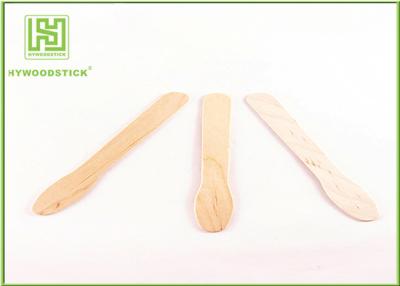 China Wooden Popsicle Sticks Ice Lolly Spoon Natural color Food Grade Ice Cream Spoon for sale