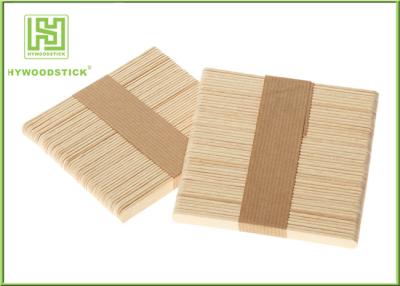 China Beveled Edge Ice Block Stick Crafts Making , Healthy Custom Popsicle Wooden Sticks for sale