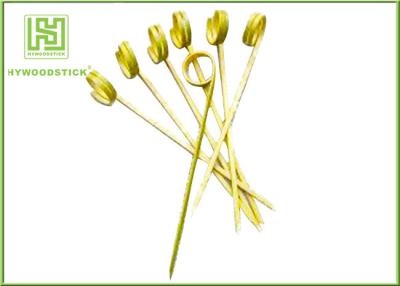 China 80mm Bamboo BBQ Sticks Bamboo For Cooking Fruit Kabobs Skewers Odorless for sale