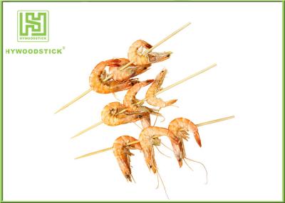 China Disposable Bamboo Barbecue Skewers Fruit Cocktail Sticks 300mm X 3.0mm Size for sale