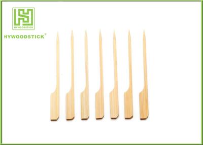 China Food Grade Bamboo BBQ Sticks Barbecue Tool Flat Bamboo Paddle Skewers 100pcs / Bag for sale