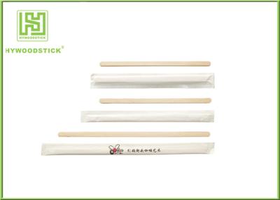 China 100% Birch Wood Individually Wrapped Coffee Stirrers Bar Stir Sticks Well Polished for sale