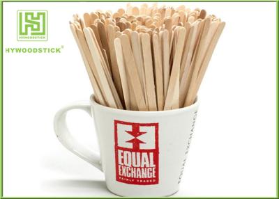 China Flat Hot Chocolate Stir Sticks 140mm Standard , Biodegradable Chocolate Swirl Sticks for sale