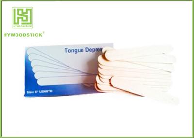 China Disposable Wooden Tongue Depressor Color Box Packing Flat Egde Tongue Depressor for sale