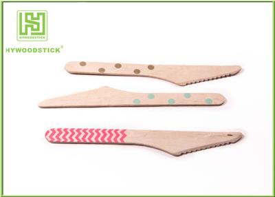 China Birch Wood Eco Friendly Cutlery Biodegradable Tableware For Butter Cake for sale