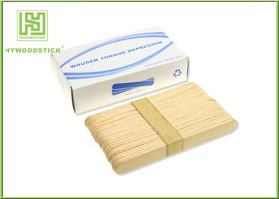 China Adult / Children Sterile Wooden Tongue Depressor In Bulk 150 * 18 * 1.6mm Size for sale