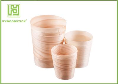 China Disposable Wooden Pasta Serving Bowl , 12'' Big Wooden Sushi Bowl For Hotel for sale