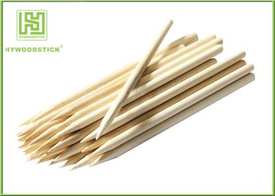 China BBQ Pointed Thin Small Wooden Sticks , Wooden Kebab Sticks For Party Picnic for sale