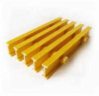 China Anti-Slip Pultruded GRP Fiberglass Grating Walkway 38mm High Strength with Cutting Service for sale