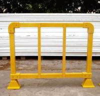 China Chemical Resistant Pultruded GFRP Handrail Fence Insulated Nonconductive 2m Length for sale