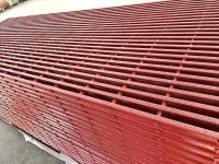 China Pultruded FRP Grating 38mm 50mm Chemical Resistant Fiberglass Reinforced Plastic Flooring for sale