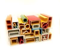 China Corrosion Resistant FRP Pultruded Profiles GFRP Fiberglass Rods Tubes Channels 6.9mm to 300mm Custom Lengths for sale