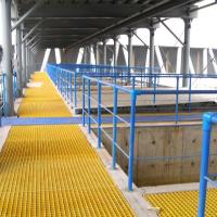 China FRP Fiberglass Walkway Handrail with Kickplate Corrosion Resistant 2 Year Warranty for sale