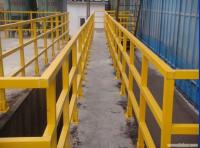 China FRP Fiberglass Walkway Handrail with Kickplate Corrosion Resistant 2 Year Warranty for sale