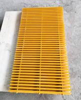 China Anti-Slip FRP Trench Drain Grating Cover 38mm 50mm Chemical Resistant Cutting Service for sale
