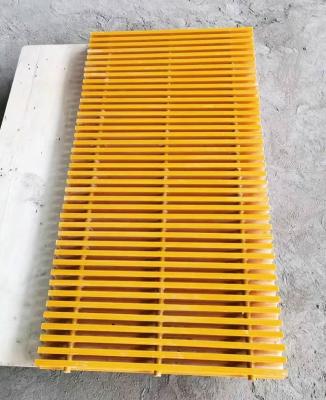 China Anti-Slip FRP Trench Drain Grating Cover 38mm 50mm Chemical Resistant Cutting Service for sale