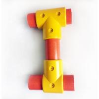 China 50mm FRP Round Handrail Connectors Fiberglass Handrail Accessories UV Protection for sale
