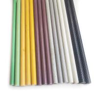 China Pultruded Fiberglass Poles 6.9mm to 25mm for Road Markers Tents and Garden Stakes for sale