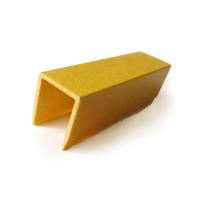 China Pultruded GFRP C Channel 45x39mm for 30mm Board Edge Protection Cover for sale