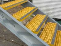 China Pultruded Fiberglass Anti-Slip Strips 50x4mm Flat High Strength FRP for Stairs for sale