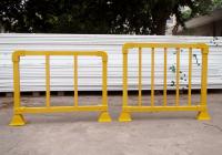 China 50mm FRP Square Tube Handrail for Wastewater Treatment Plant GRP Safety Fence for sale