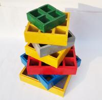 China Corrosion Resistant Molded FRP Grating 38mm Height for Industrial Walkways and Platforms for sale