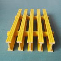 China FRP I Bar Grating 25mm to 58mm Height Pultruded Fiberglass Walkway Anti Corrosion for sale