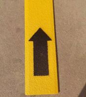 China Customizable 50mm Fiberglass Anti-Slip Strips with Chamfers for Decking Safety for sale