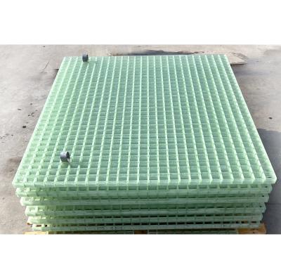China ISO Resin Decorative FRP Grating Walkway Translucent Fiberglass GRP Grid 38mm for sale