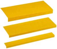 China Non Slip FRP Stair Strip L Angle Profiles 55x55mm for Stair Nosing Cutting Service for sale