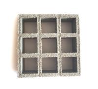 China FRP Molded Grate Nonskid Fiberglass Grating Panels 38mm Heavy Duty Industrial for sale
