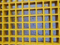 China Anti-Slip Concave Surface FRP Molded Grating 38mm for Chemical Resistant Industrial Flooring for sale