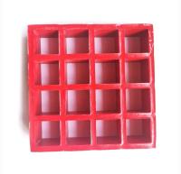 China Molded GRP Fiberglass Floor Grating 38x38x38mm for Car Wash Floor Easy Clean for sale