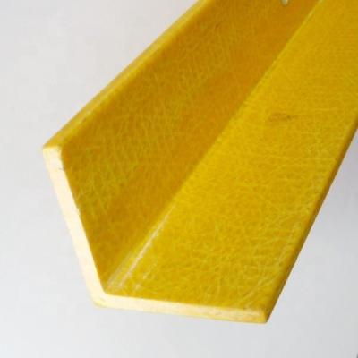 China Fiber Glass Reinforced Plastic L Angle Profile 20mm to 76mm High Strength FRP Angle for sale